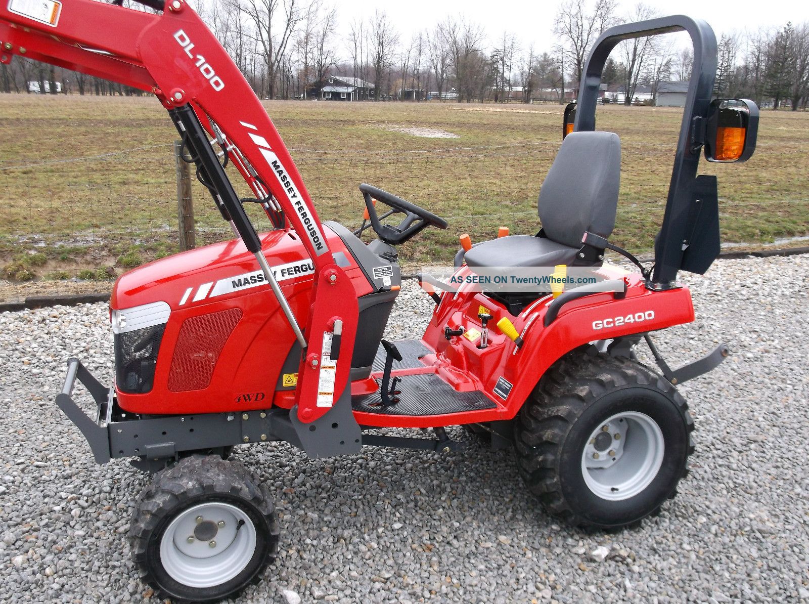 2012 Massey Ferguson Gc 2400 Compact Tractor And Front Loader 4x4
