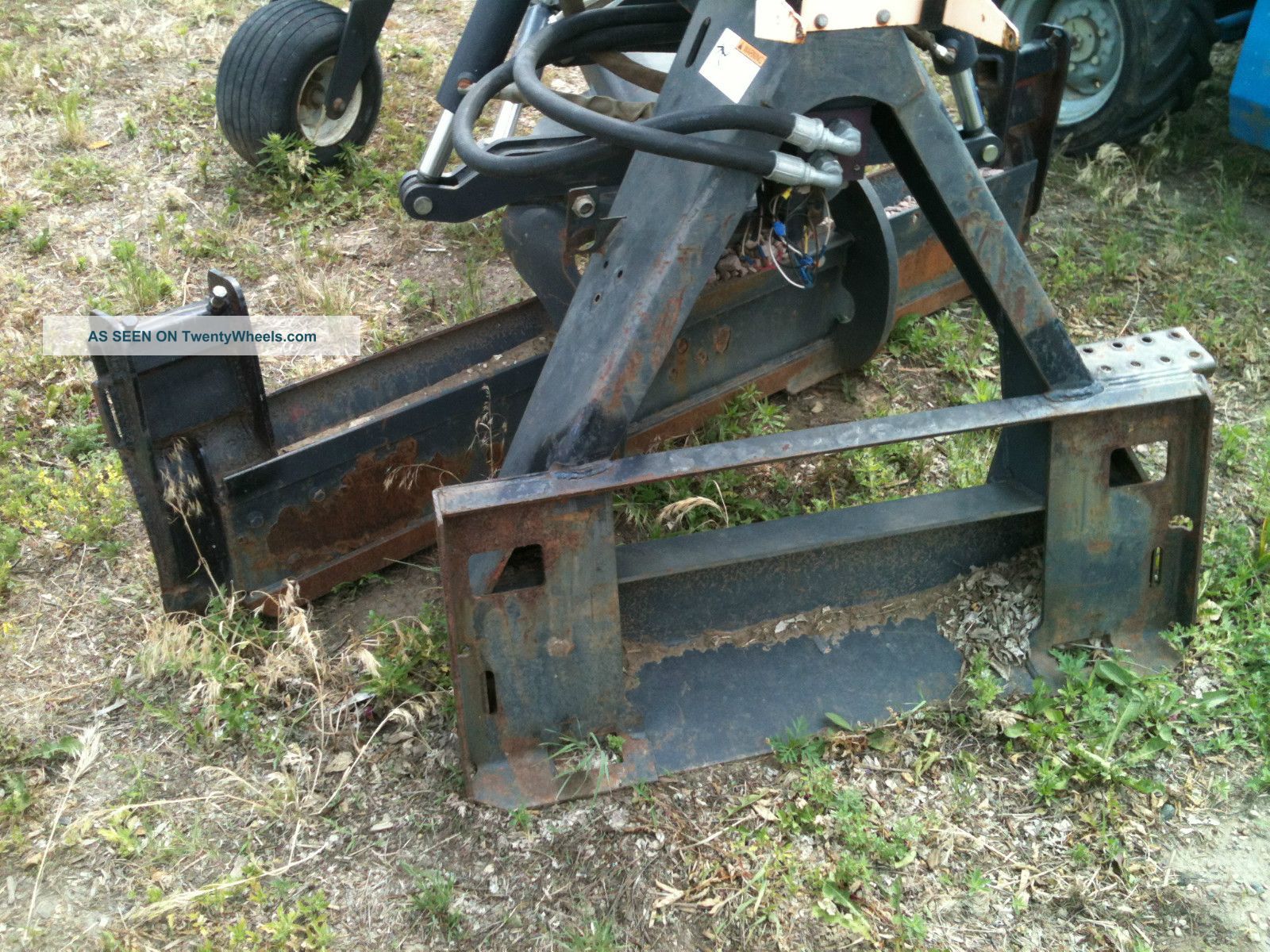 7 Foot Skidloader Grader Attachment Fits Bobcat And Others With Remote ... 7 Foot Skidloader Grader Attachment Fits Bobcat And Others With Remote ...