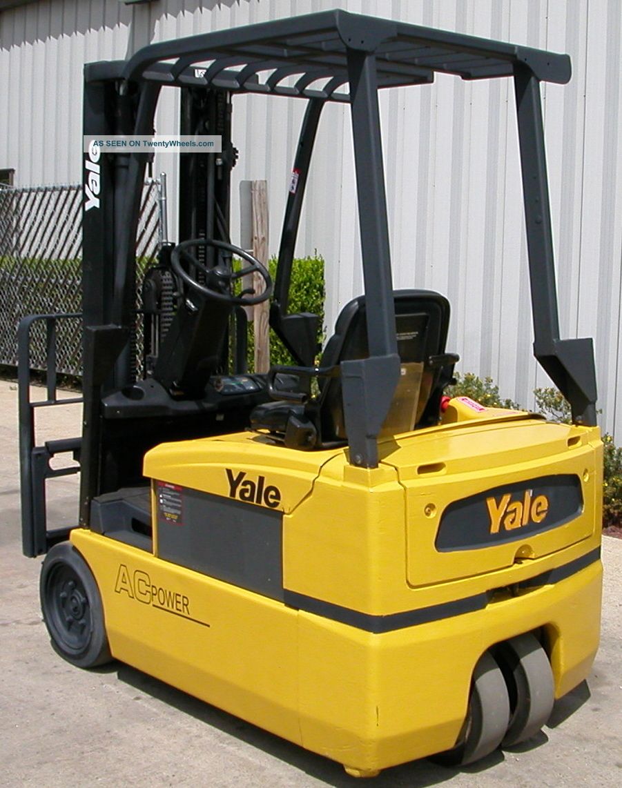 Yale Erp040thn (2007) 4000 Lbs Capacity Electric 3 Wheel Forklift